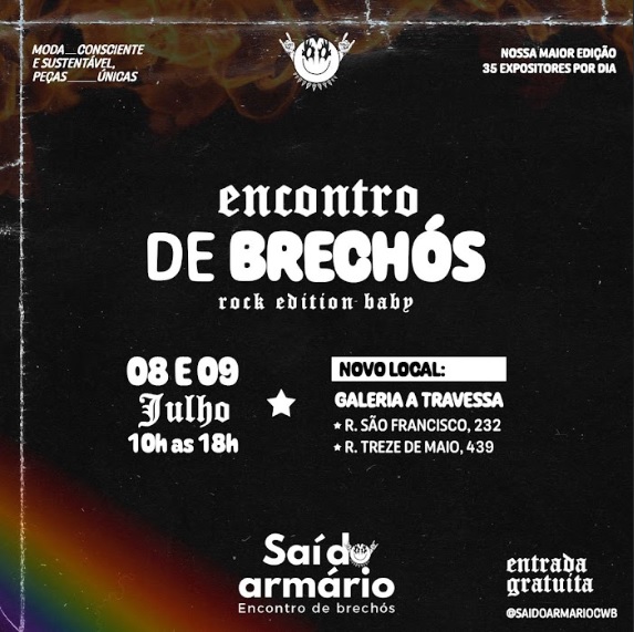 Encontro de Brechós celebra o Dia Mundial do Rock em sua maior edição