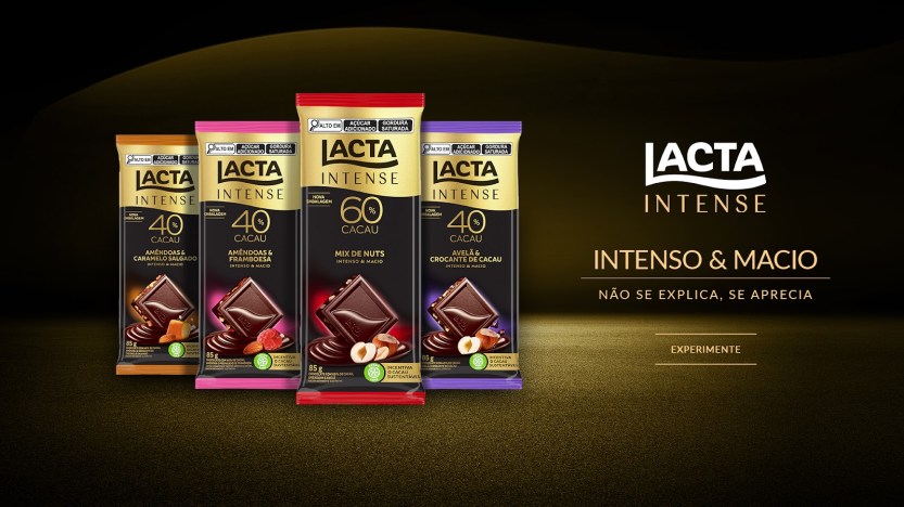 Lacta Intense reforça sua essência com novas embalagens, trazendo mais ...