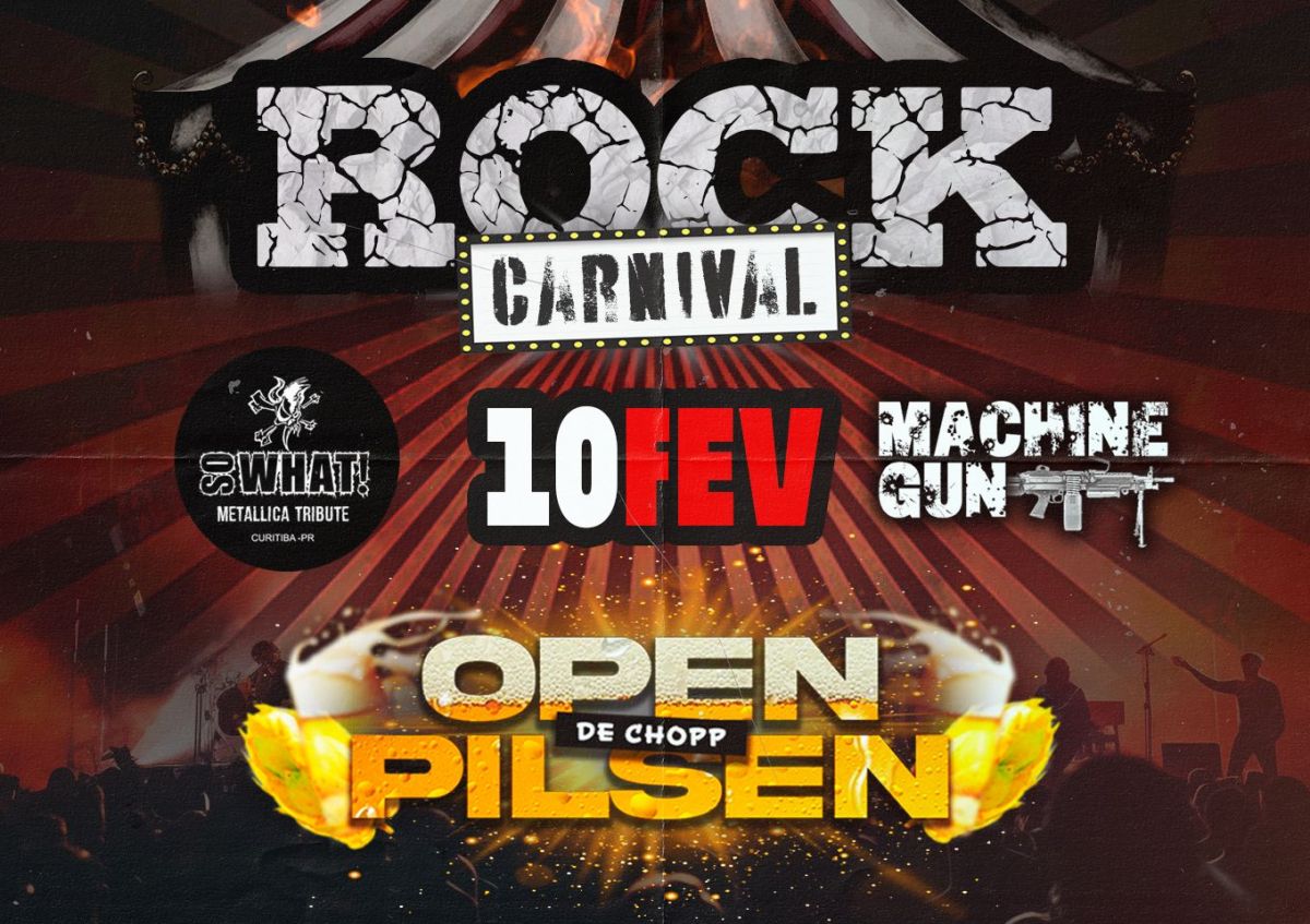Carnaval Rock com open bar é no CWB Hall!